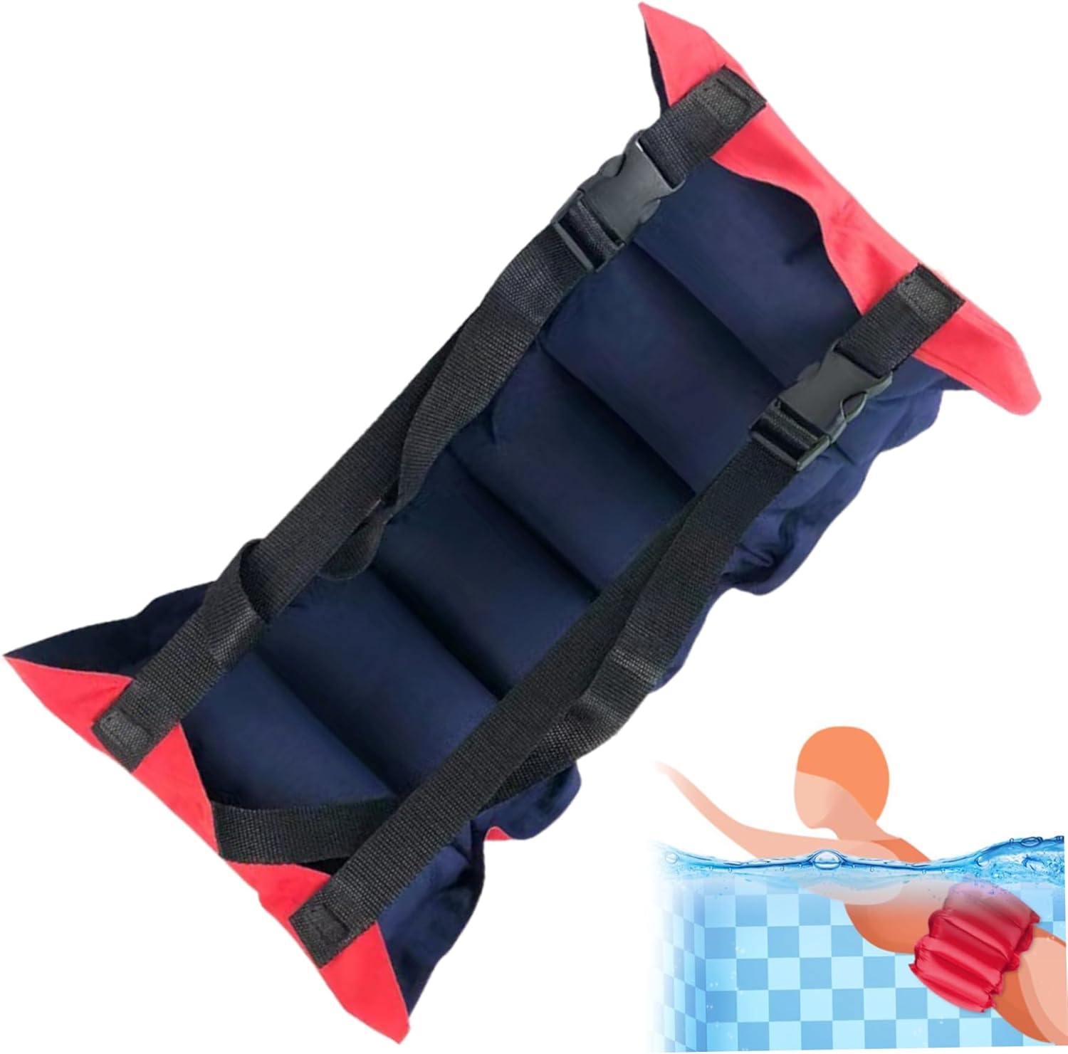 Amazon.com : Swim Belt Inflatable Swimming Float with Adjustable Safety ...