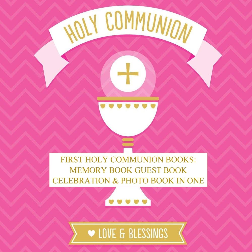 First Holy Communion Books: Memory Book Guest Book Celebration & Photo ...