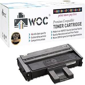 Amazon.com: WOC Compatible Toner Cartridge Replacement for Ricoh 407258 / 407259 / Type SP 201HA ...
