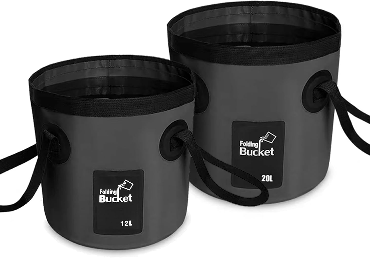 Amazon.com: Wlikn Collapsible Bucket with Handle, Lightweight Folding ...