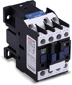 LC1D AC Contactor CJX2-1801 18A NC 3-Phase DIN Rail Mount Electric Power Contactor 24V 36V 110V ...