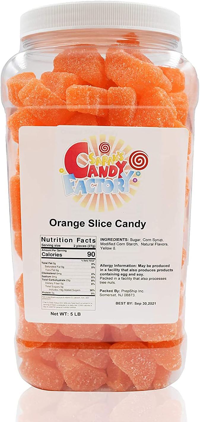 Amazon.com : Orange Slices | 2 Pound Bag - Approx. 70 Count | Jelly ...