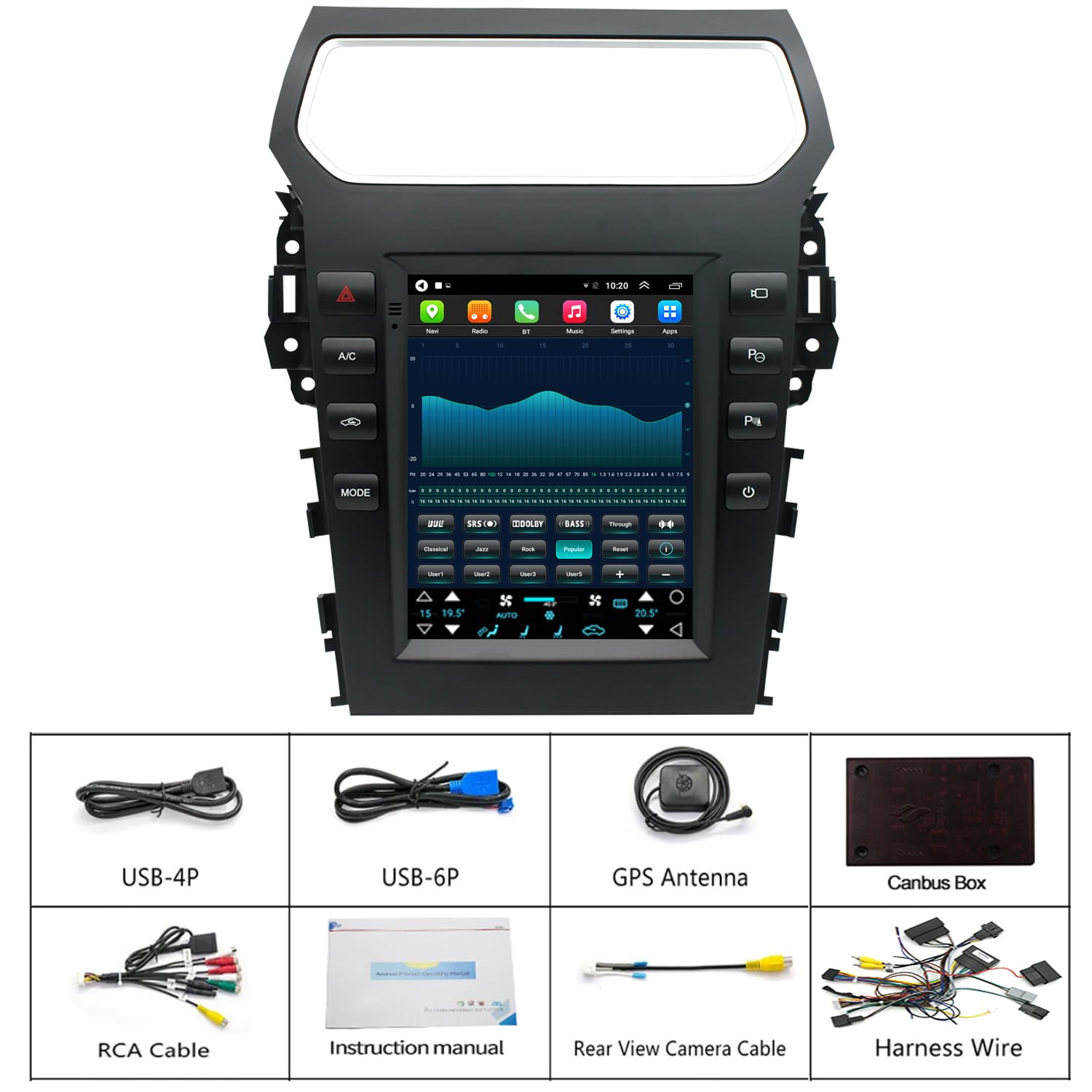 for Ford Explorer Radio Upgrade 2011-2019,Android 13 Stereo Navigation ...