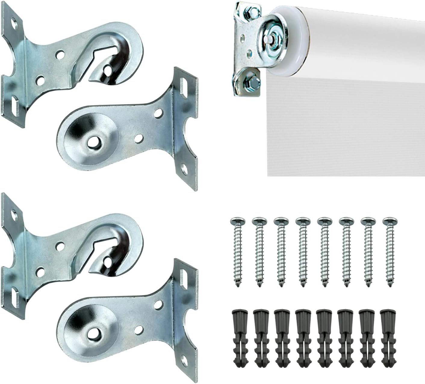 Amazon.com: Amazing Drapery Hardware Spring Roller Shade Brackets ...