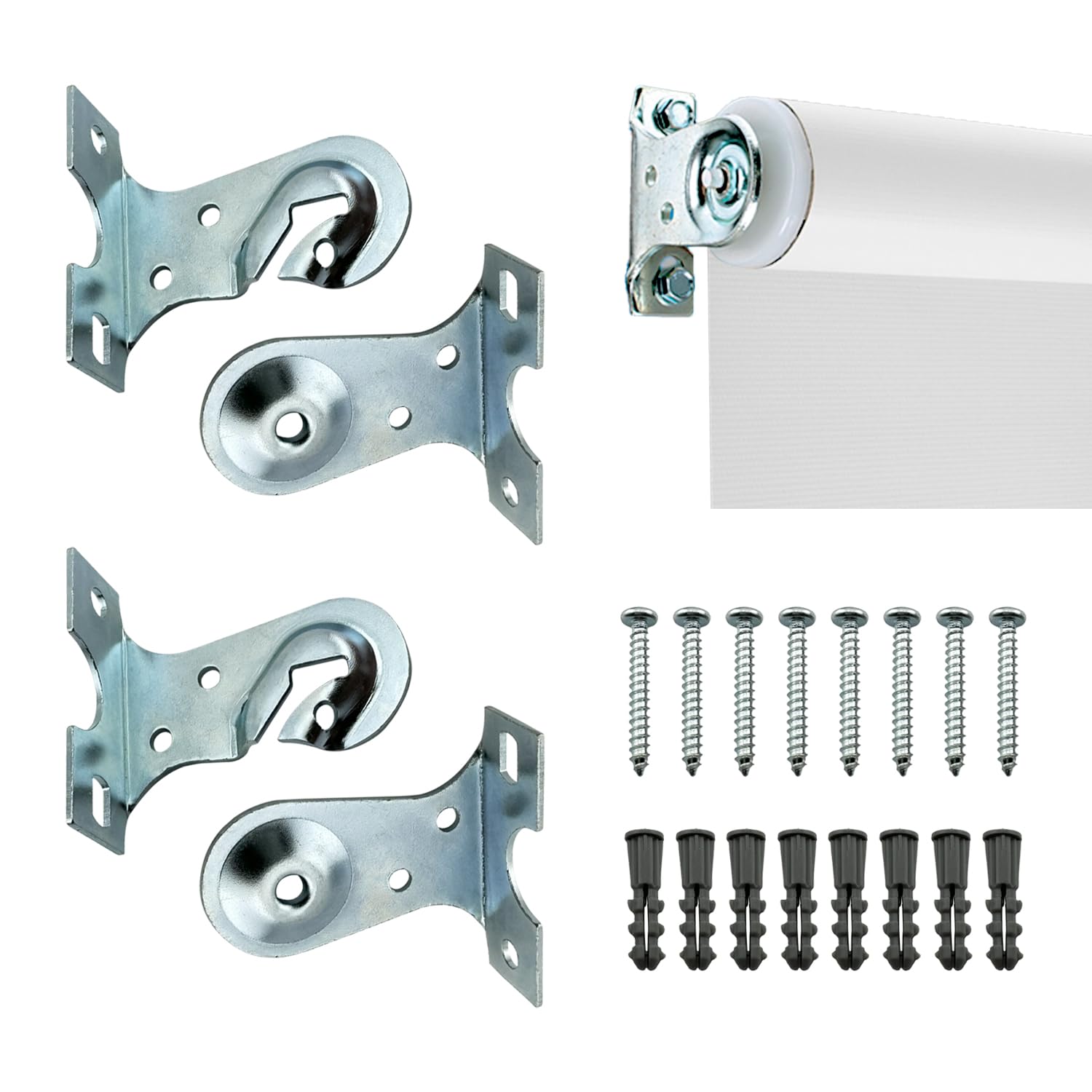 Amazon.com: Amazing Drapery Hardware Spring Roller Shade Brackets ...