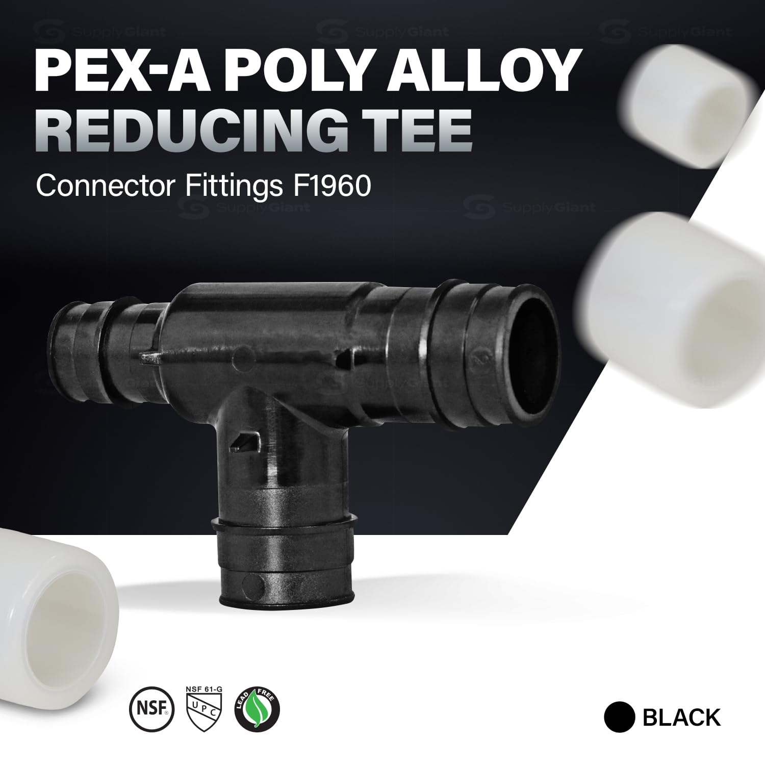 Snapklik.com : Poly Pex-A Expansion Tee Fitting 3/4" X 1/2" X 3/4 ...