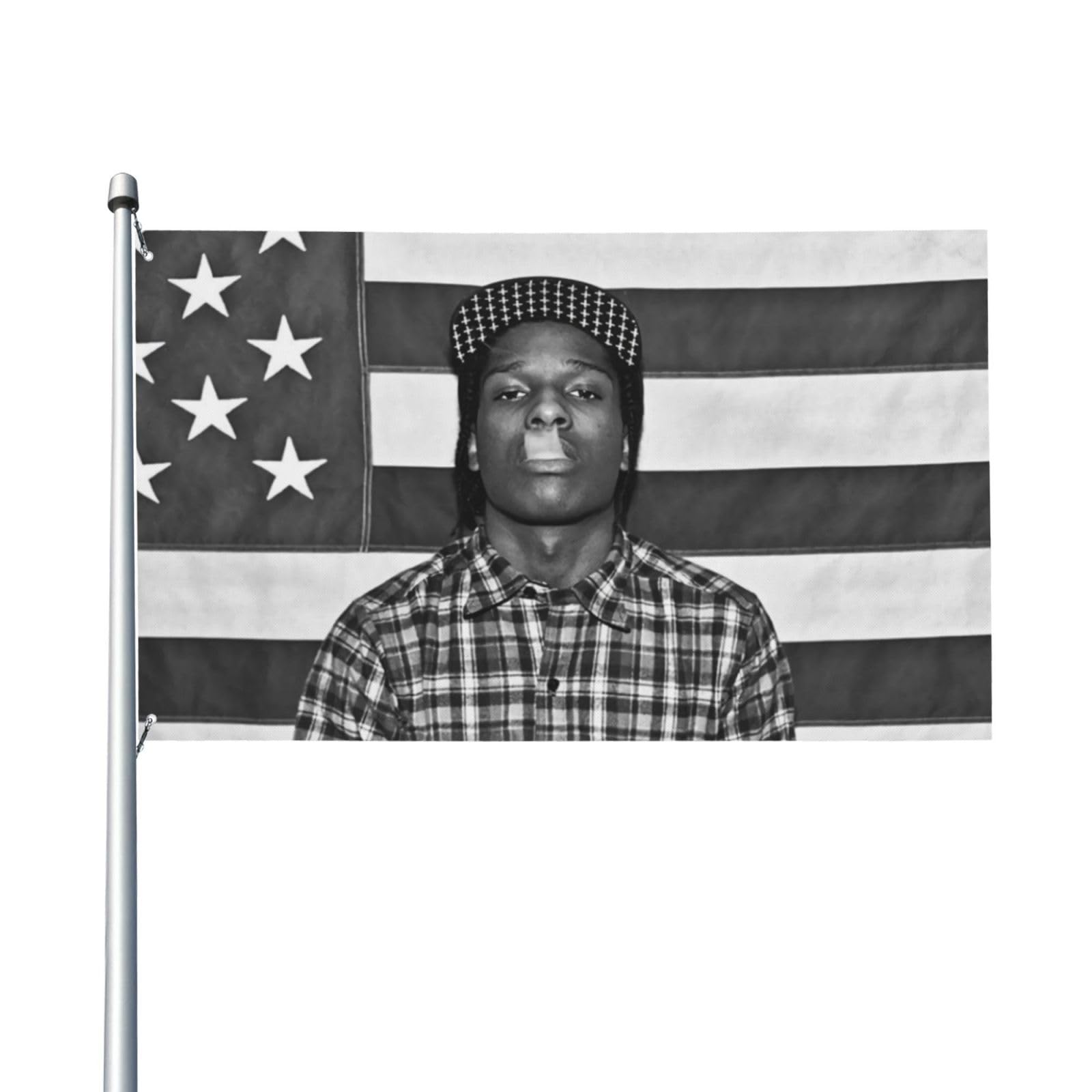 Amazon.com : Asap Rapper Rocky Singer Flag Banner Indoor Outdoor Flags ...