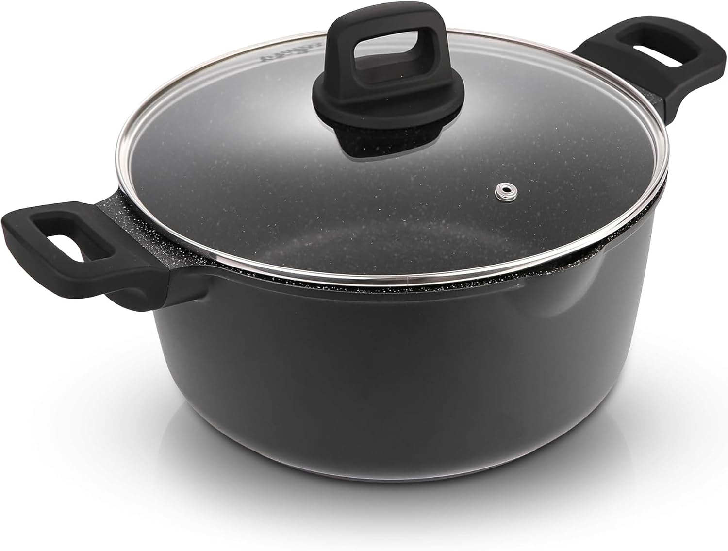 Amazon.com: 11 Inch Non Stick Pan Casserole Pot with Lid & Pour Spout ...