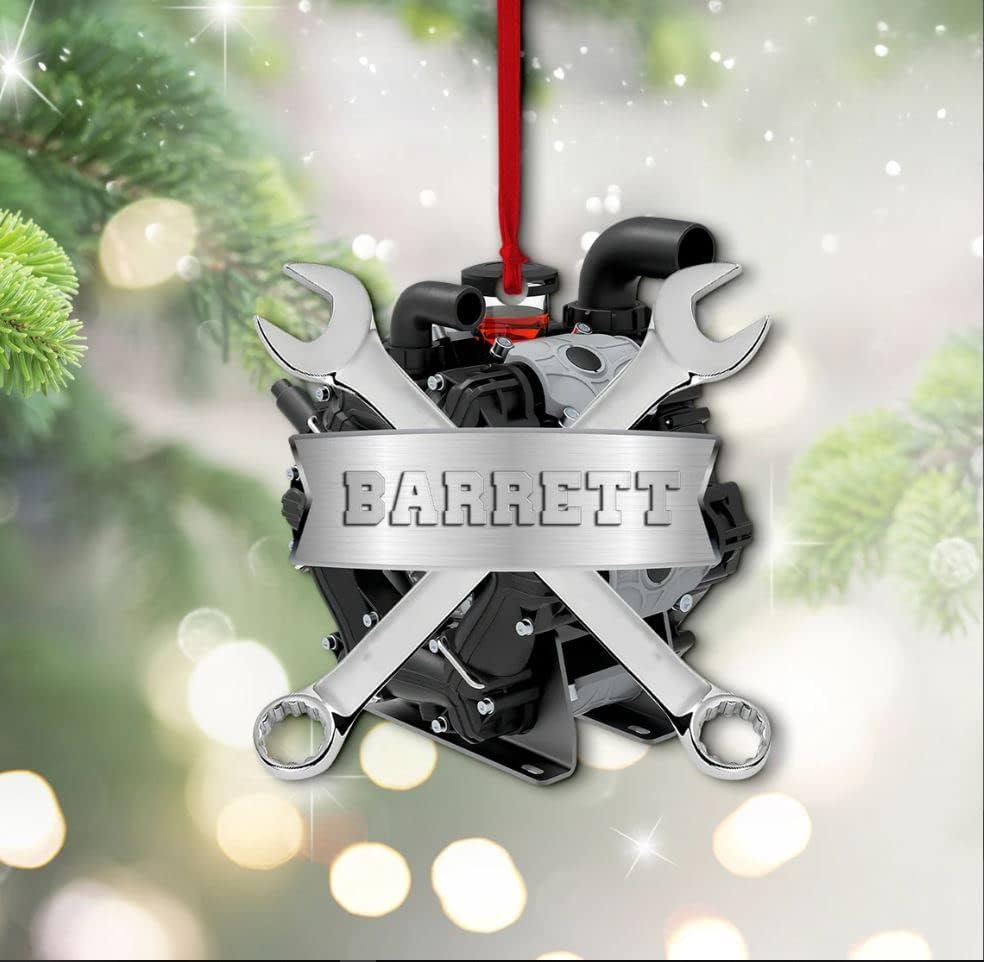 Personalized Mechanic Tools Flat Ornaments 2025, Custom Mica Flat ...
