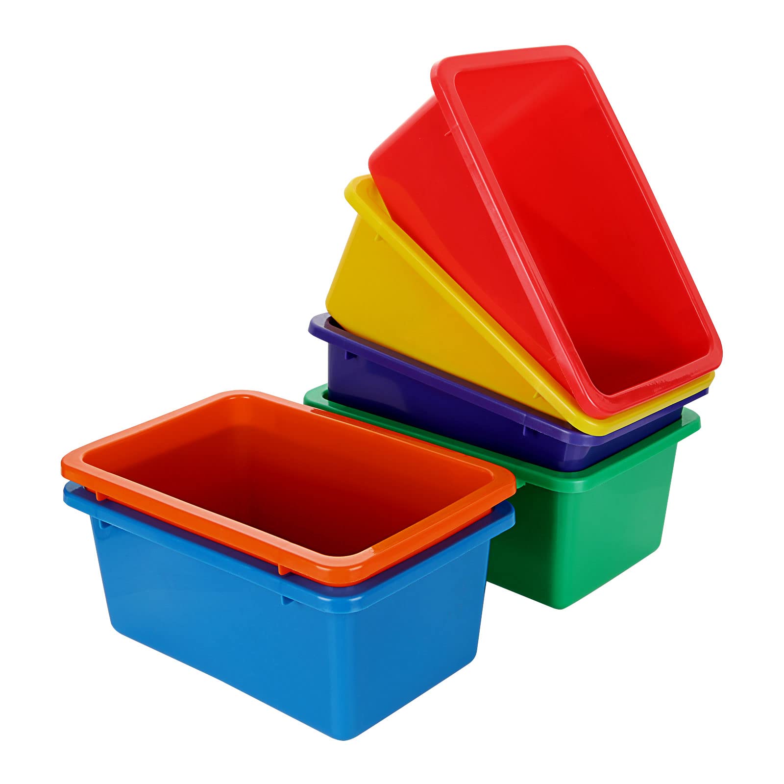 Amazon.com - DAJAVE 6 Pack Small Multi-Purpose Plastic Storage Bins ...