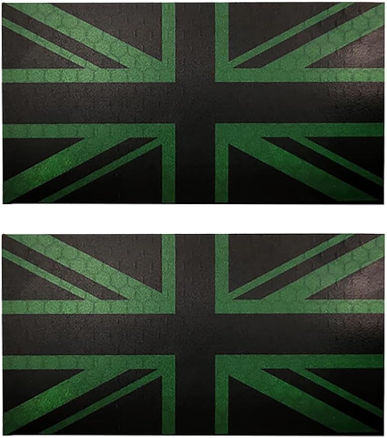 Amazon.com: 2 PCS AliPlus UK United Kingdom Flag Patches IR Infrared Reflective Patches Laser ...