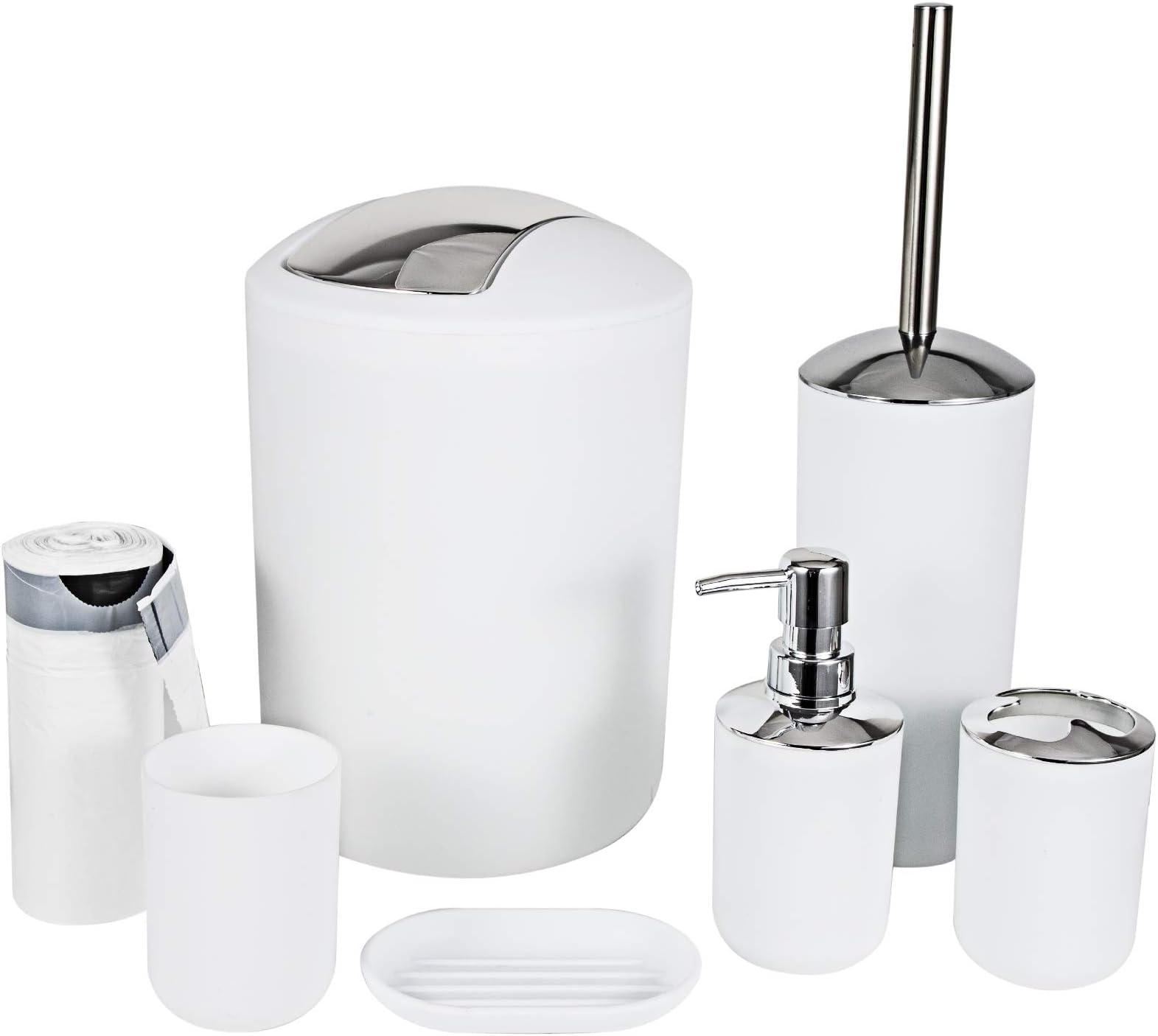 Amazon.com: 6 Piece Bathroom Accessories Sets,Bathroom Set 6 Pieces ...