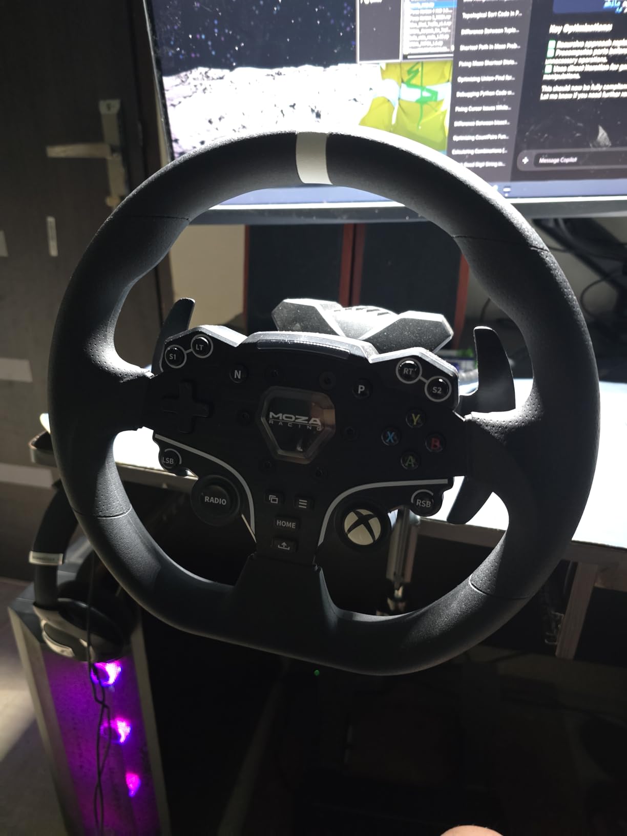 MOZA R3 Racing Wheel and Pedals Bundle for Xbox & PC