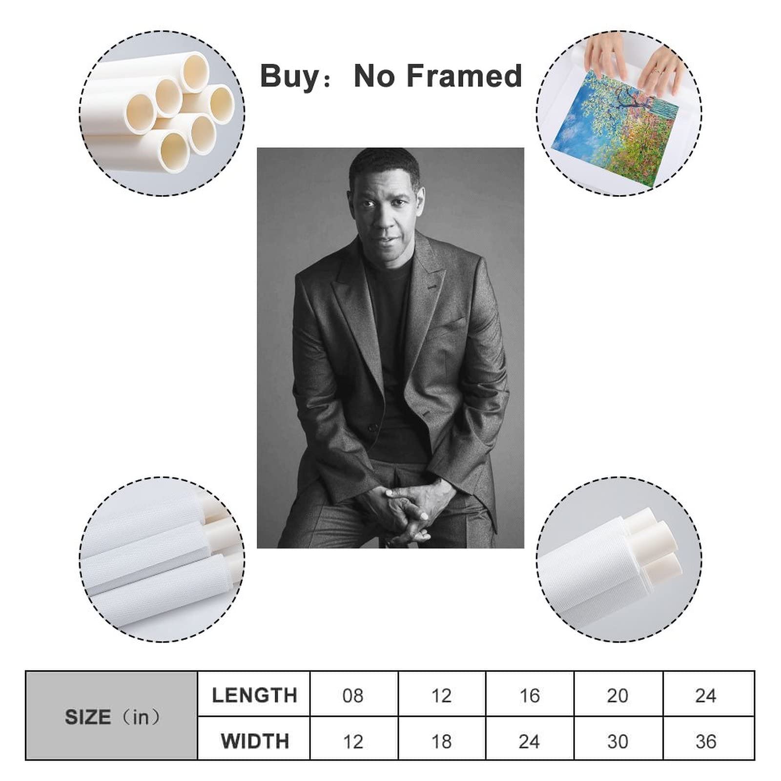 Denzel Washington Hand Print