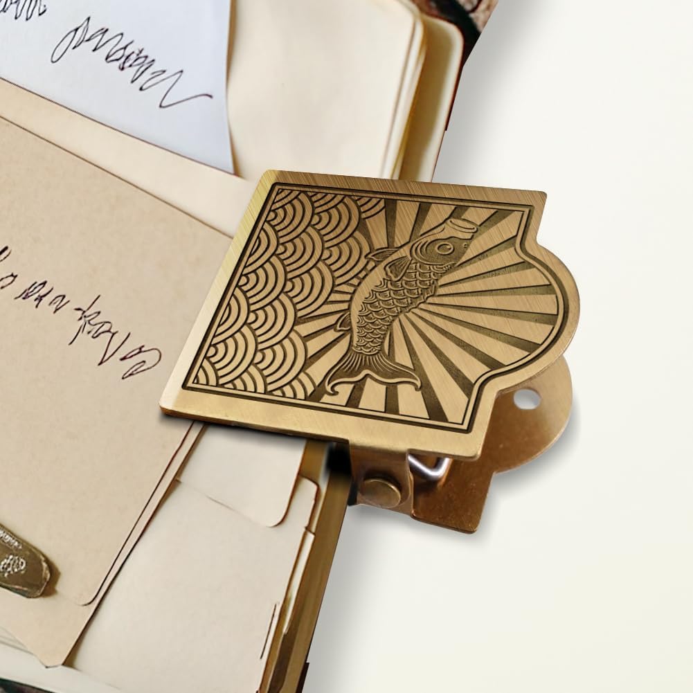 Amazon.com: ANATTASOUL Journal Clip Vintage Ocean Waves and Koinobori ...