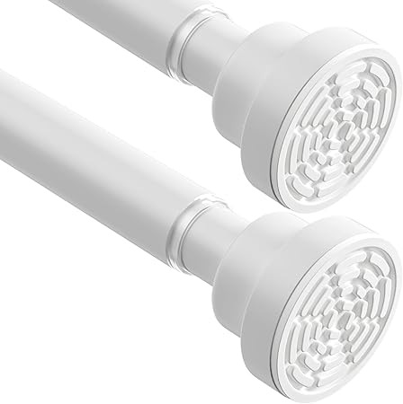 Amazon.com: Tension Curtain Rod 30 To 76 Inch White Tension Rods ...