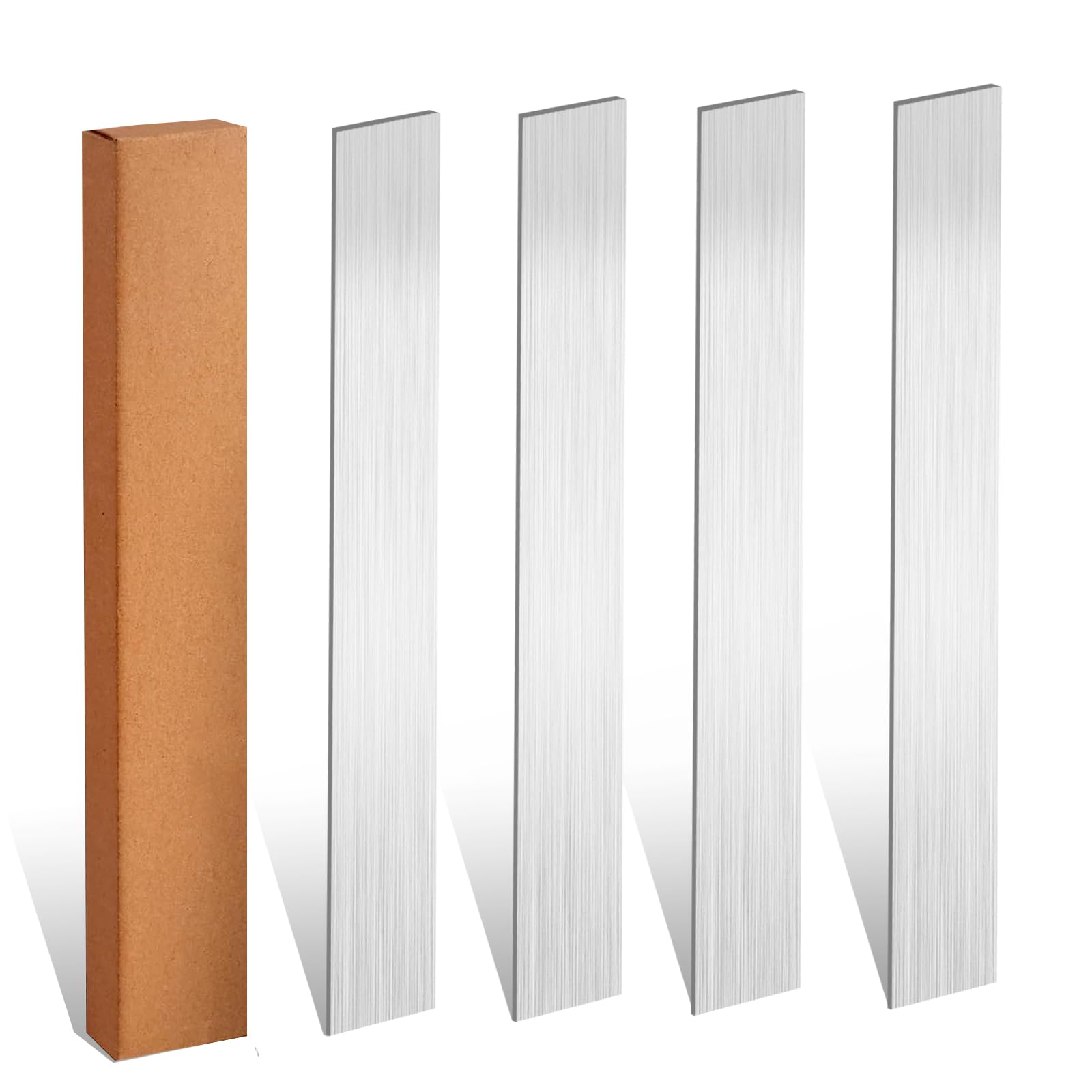 SALUINOKI Sheet Metal Strips Metal Shims (4 Pack) 304 Stainless Steel ...