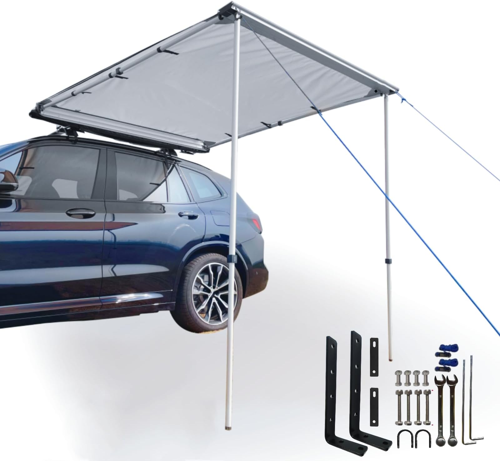 Amazon.com: ALL-TOP Vehicle Awning 6.6'x8.2' Roof Rack Pull-Out Sun ...