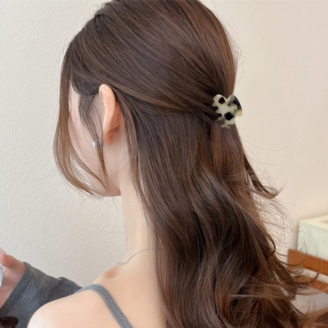 Snapklik.com : 8 Pieces Small Hair Claw Clips, Tortoise Shell Mini Claw ...