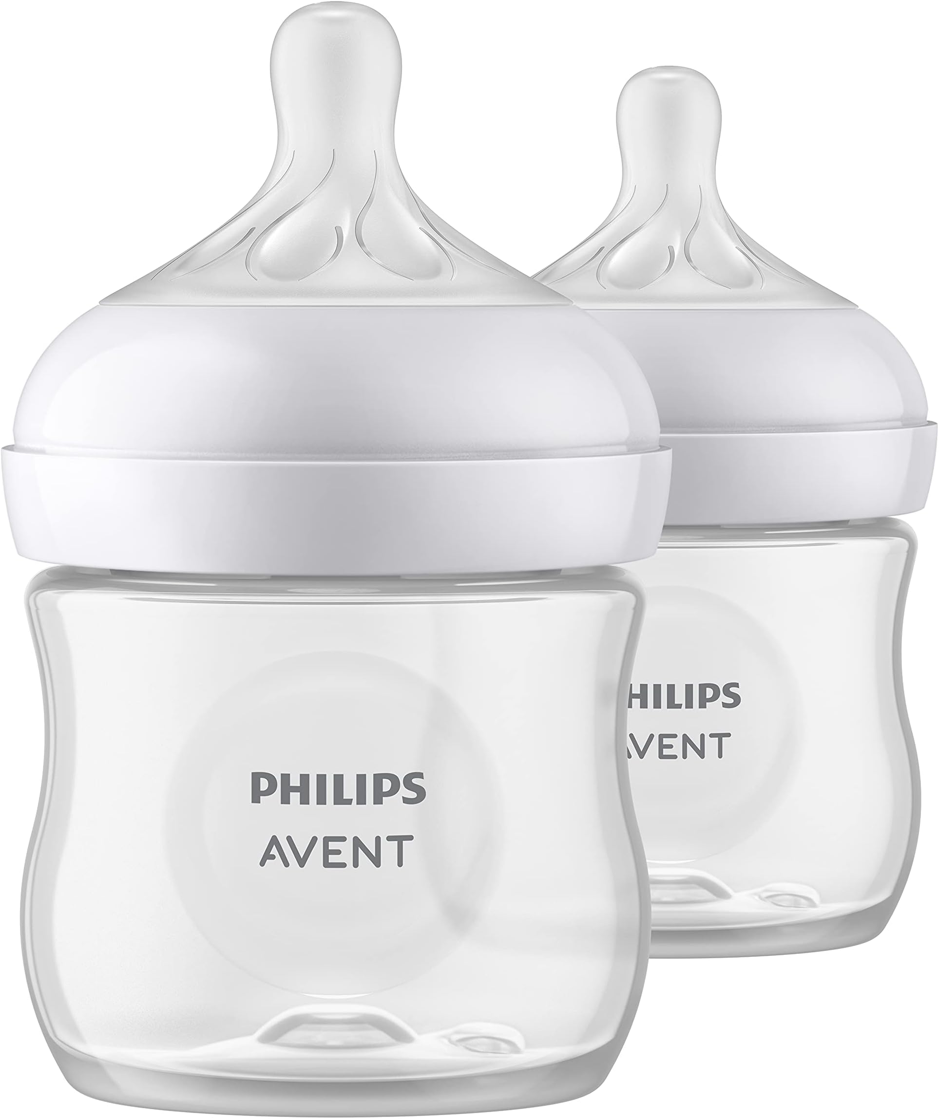 PHILIPS AVENT Baby Bottle with Natural Response , 4 Oz, 2 Count: Buy ...