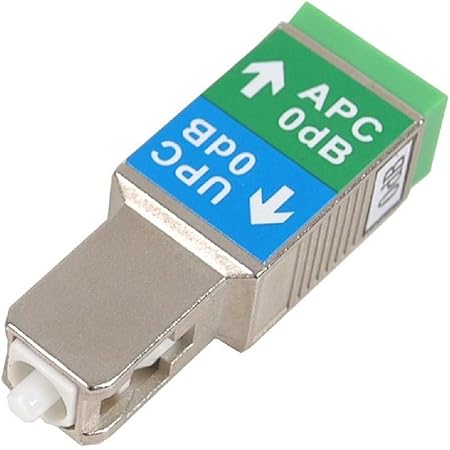 Amazon.com: SC/APC Male to SC/UPC Female Hybrid Adapter, Metal Housing ...