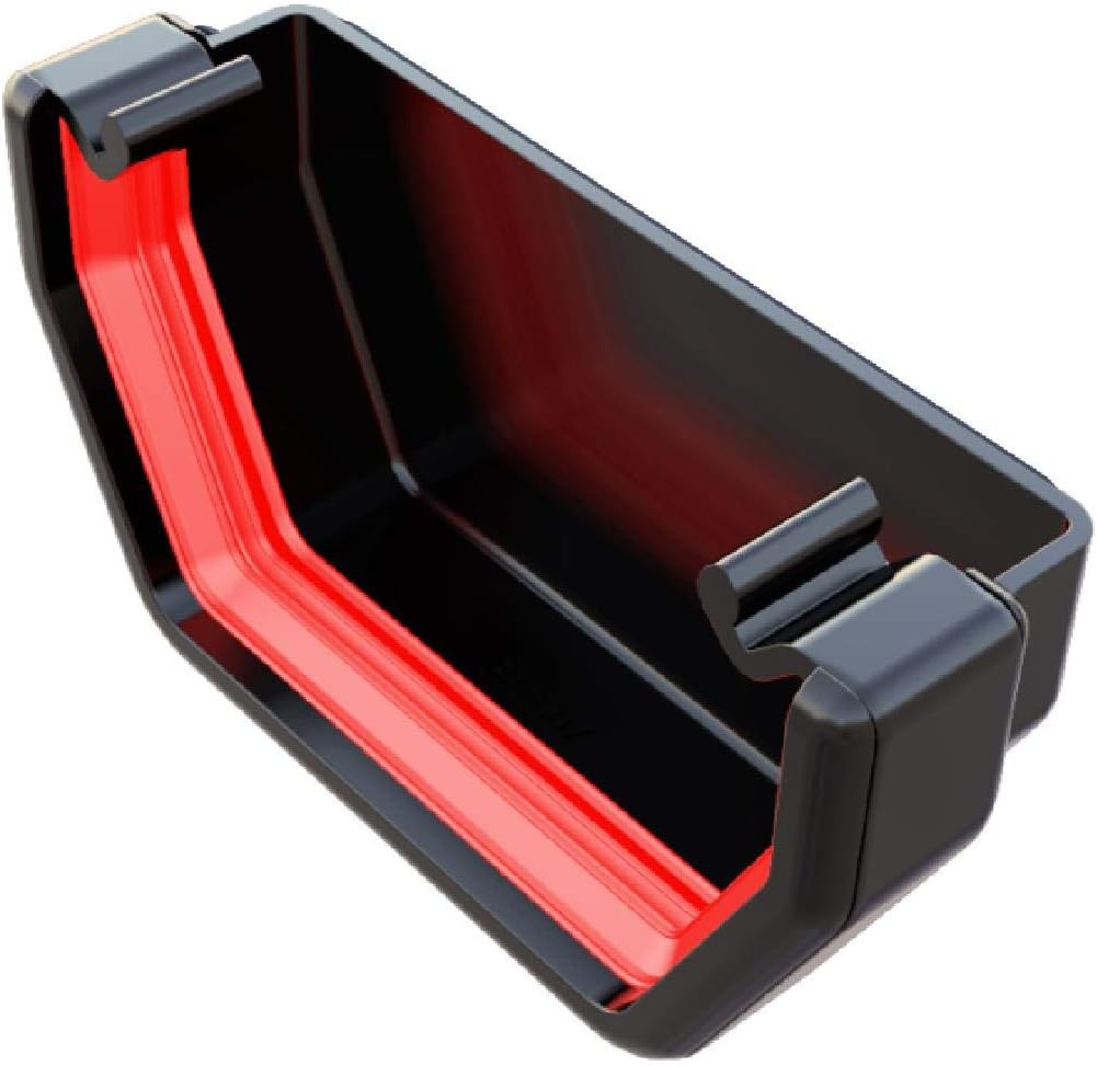 Square Guttering (2 x 2M) 4 Metres Black : Amazon.co.uk: DIY & Tools