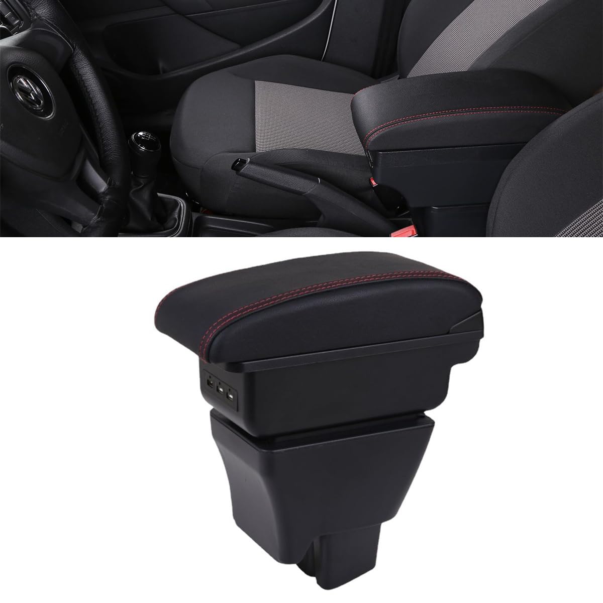 STHIRA® Premium Armrest for Car Car Arm Rest with Storage Compartment ...