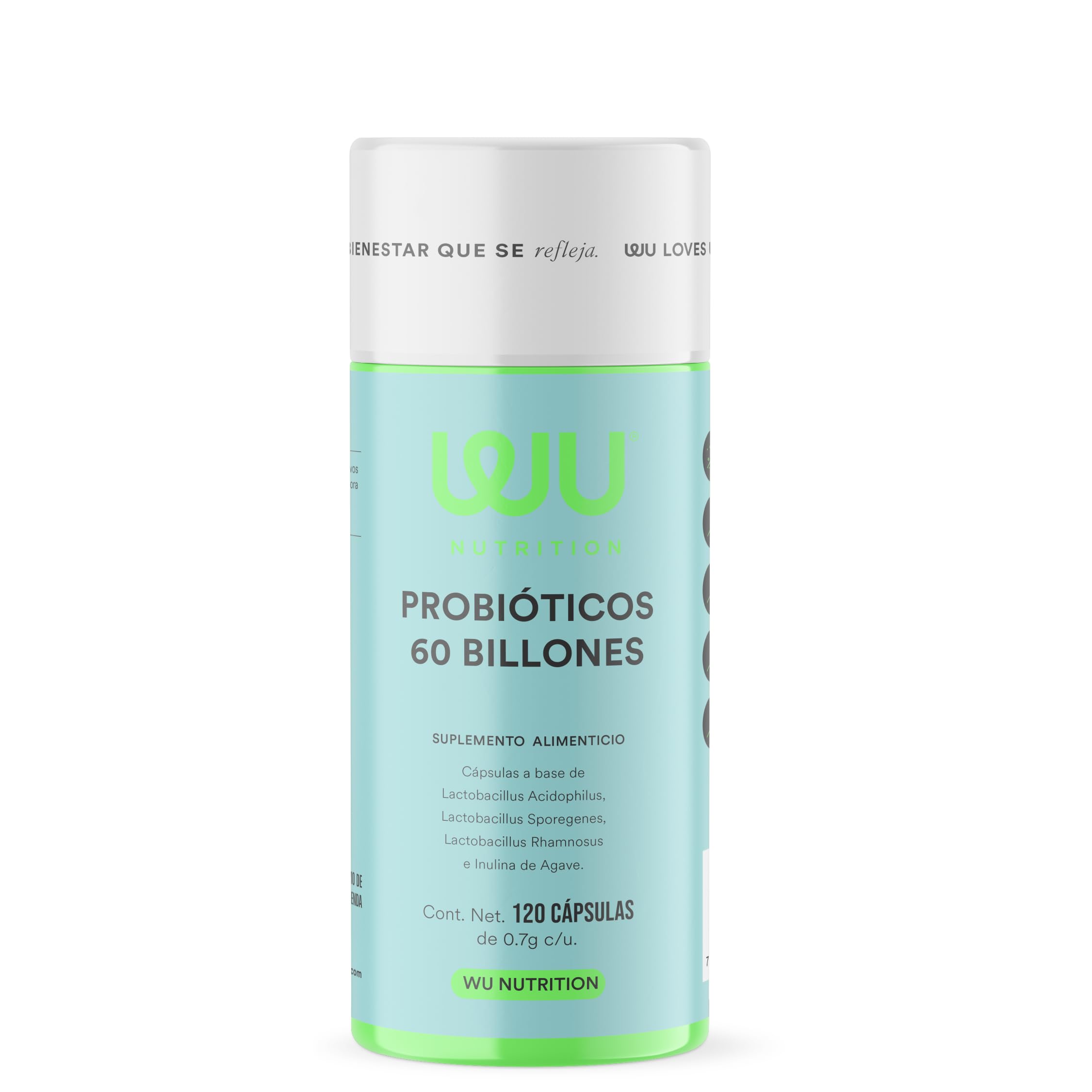 WU Nutrition® PROBIOTICOS 60 BILLONES | Probióticos + Prebióticos • 3 ...