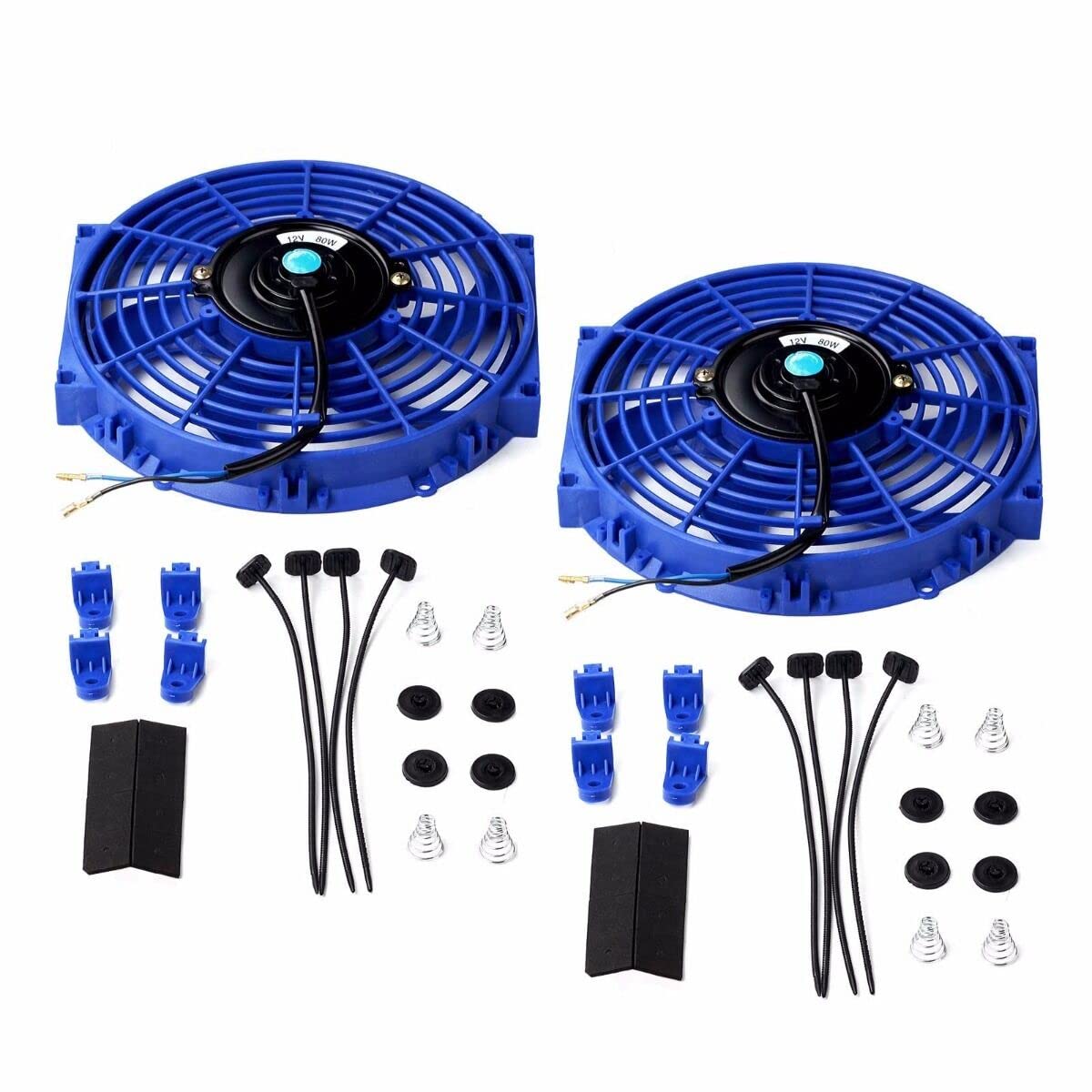 Snapklik.com : 2PCS 10 Inch Slim Fan Push Pull Electric Radiator ...