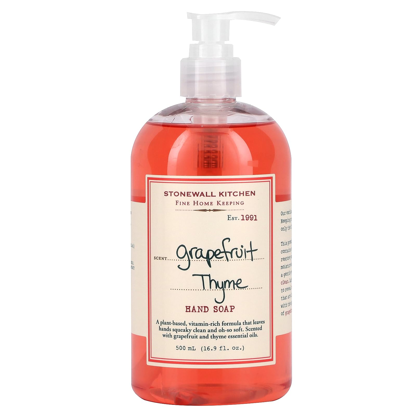 Snapklik.com : Stonewall Kitchen Grapefruit Thyme Hand Soap