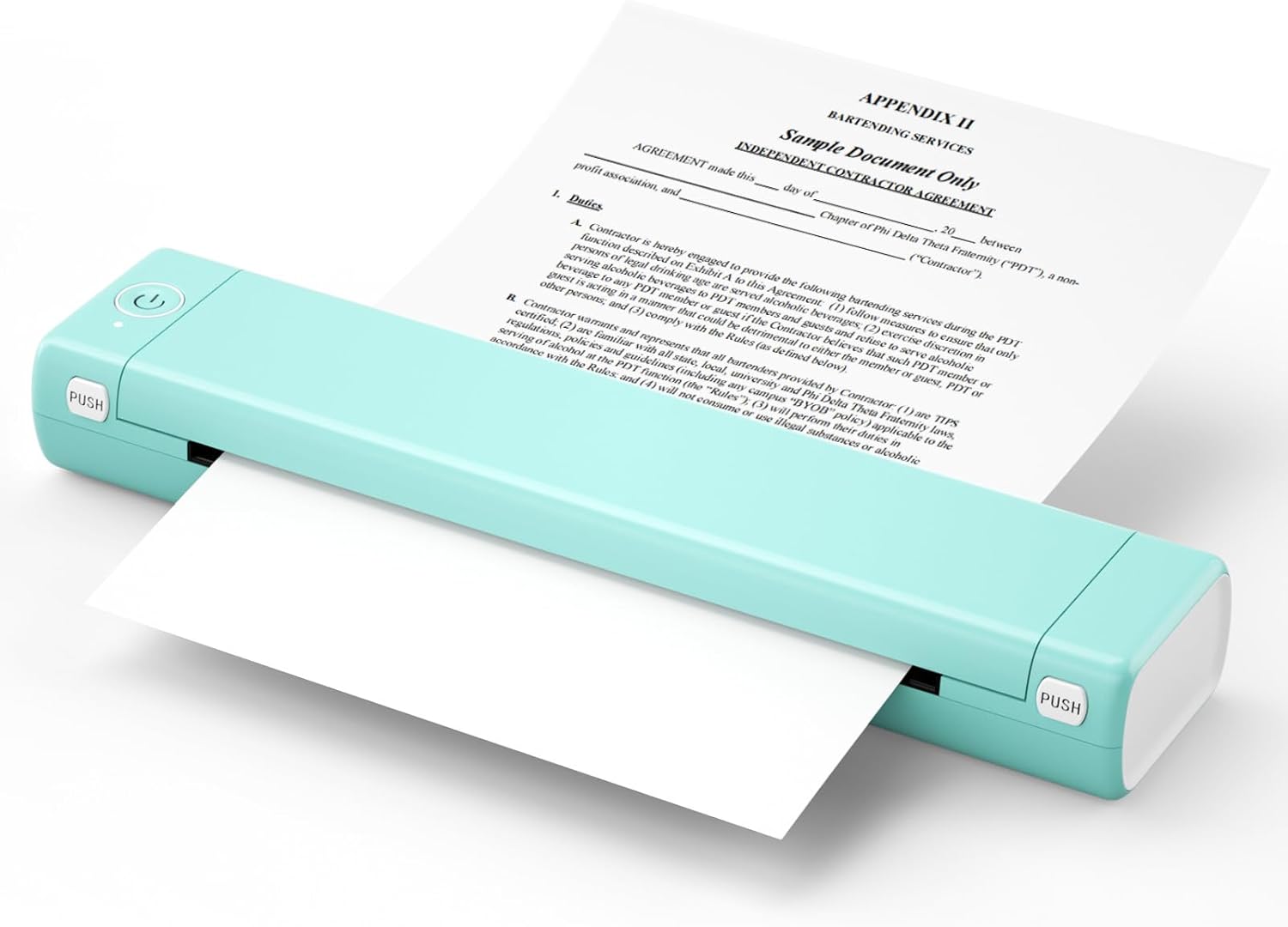 Amazon.co.jp: Portable Thermal Travel Printer, Wireless Bluetooth ...