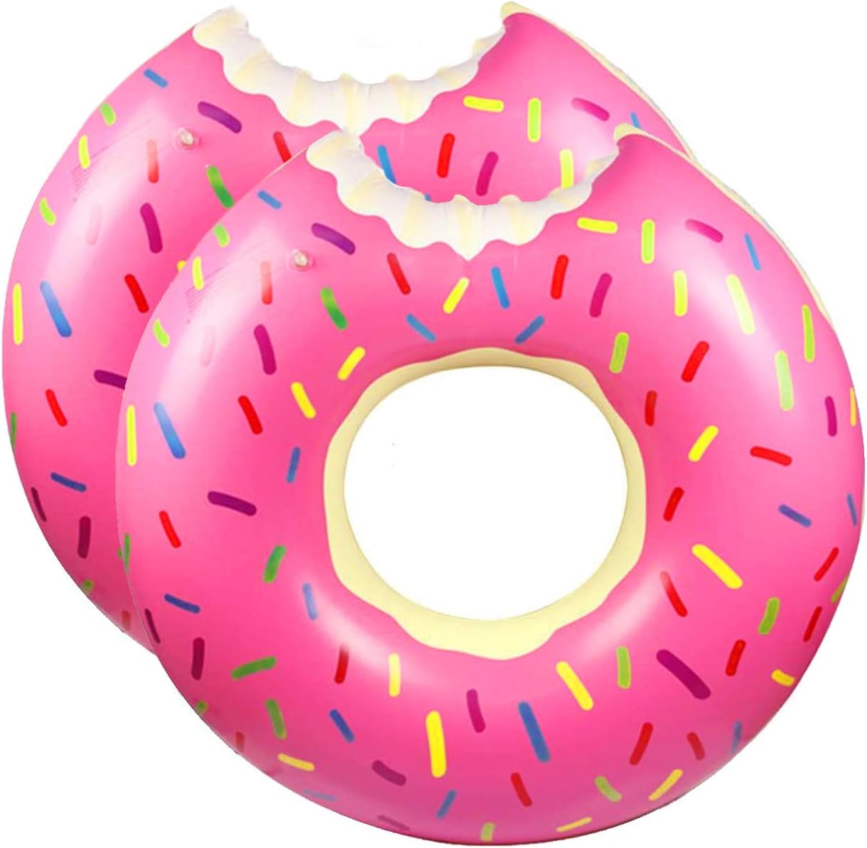 Donut Pool Float for Kids Adults,Inflatable Doughnut Pool Tubes Pink ...