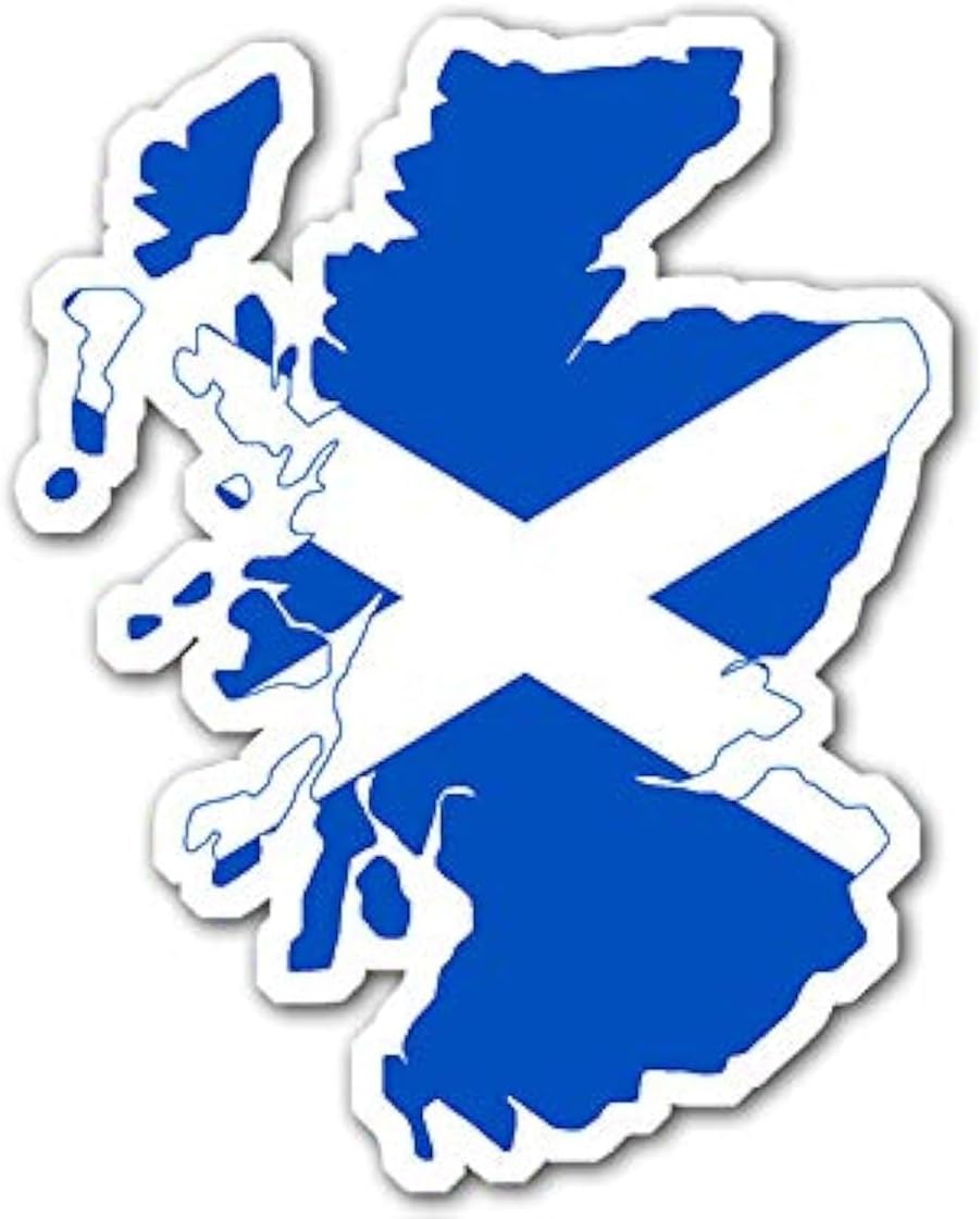 Amazon.com: QQSD Scotland Flag Sticker Scottish Decal in Multiple Sizes ...