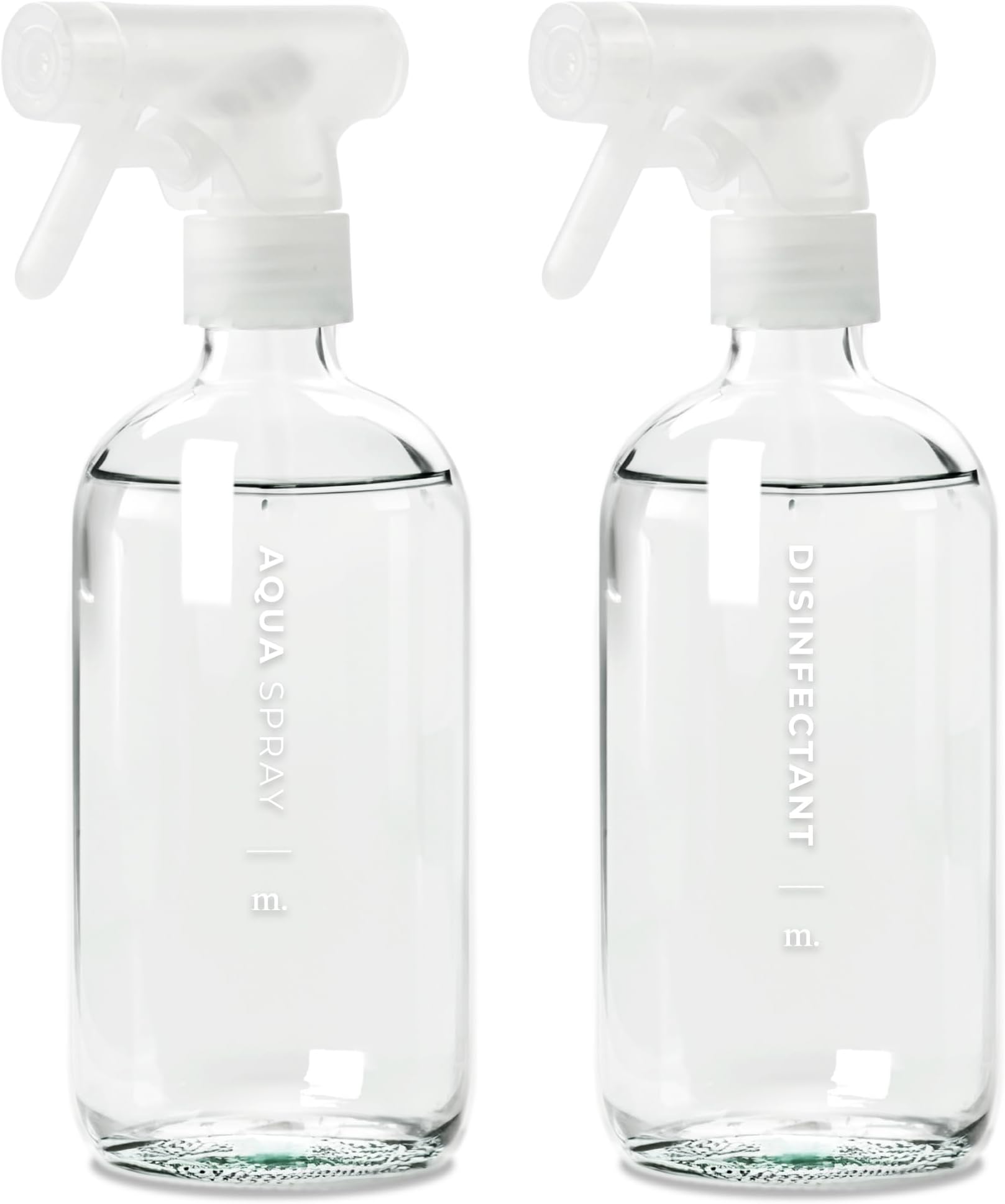 Amazon.com: 6 Pack of 16 oz Refillable Clear Glass Spray Bottles ...