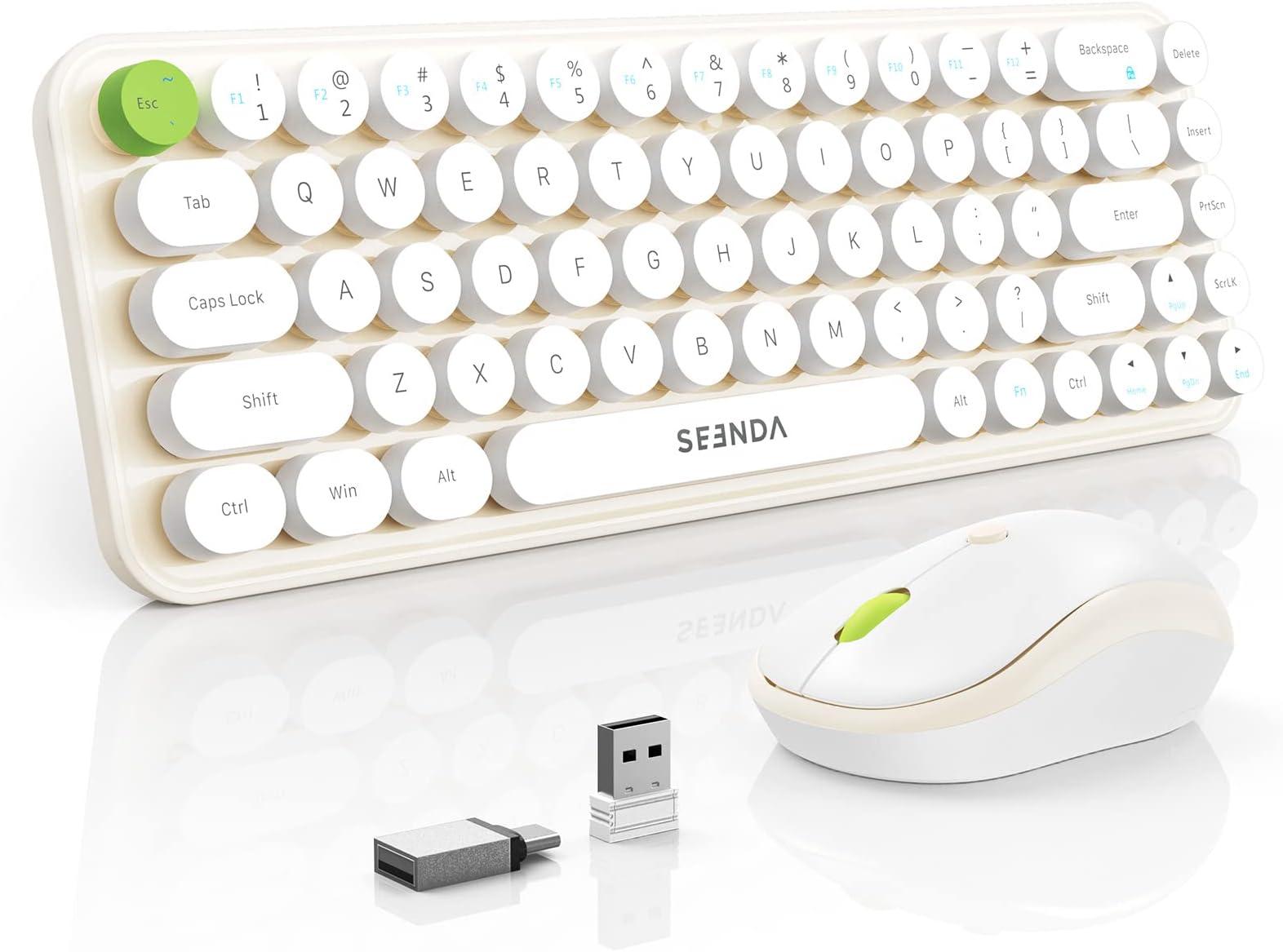 Amazon.com: Small Wireless Keyboard and Mouse Combo, with USB Receiver ...