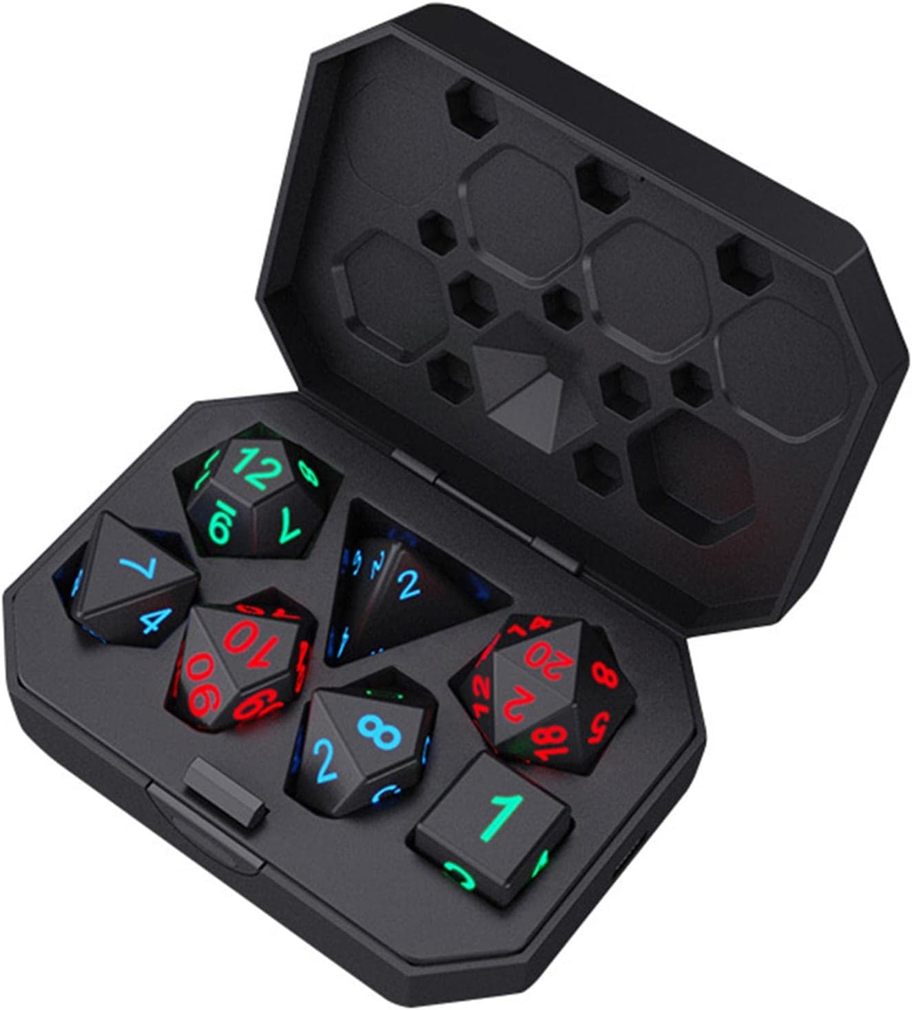 Mineatig Charging Luminous Dice - Luminous RPG Dice Set,LED ...