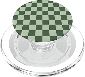 Amazon.com: Sage Green Checkered Checkerboard Pattern PopSockets ...