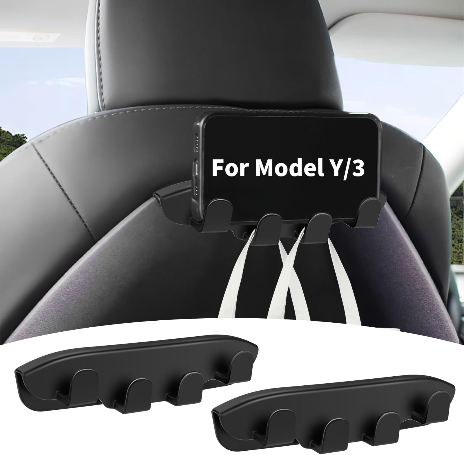Amazon.com: Zglaenm Seat Back Hooks for Tesla Model Y Accessories 2024 ...