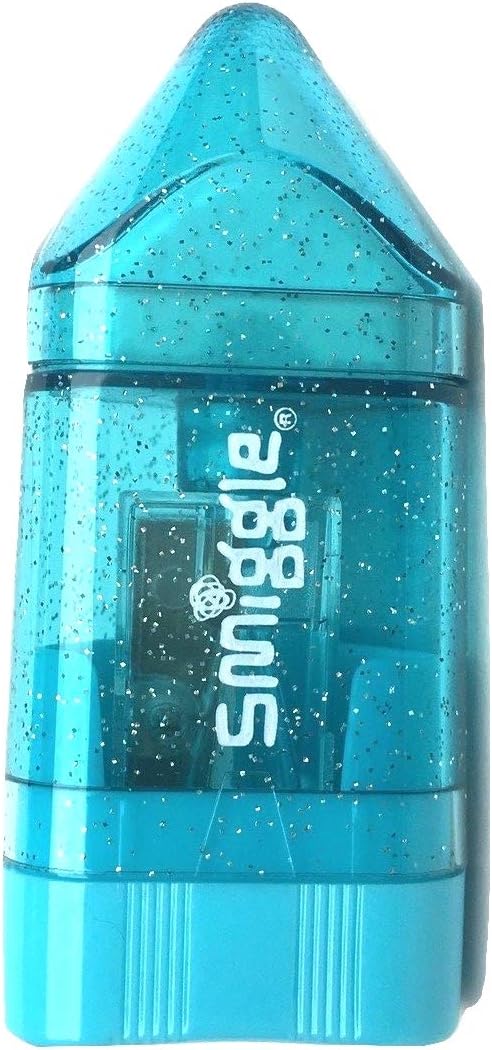 Smiggle 2-in-1 Pencil Sharpener & Eraser Tub - Blue Sparkle : Amazon.co ...
