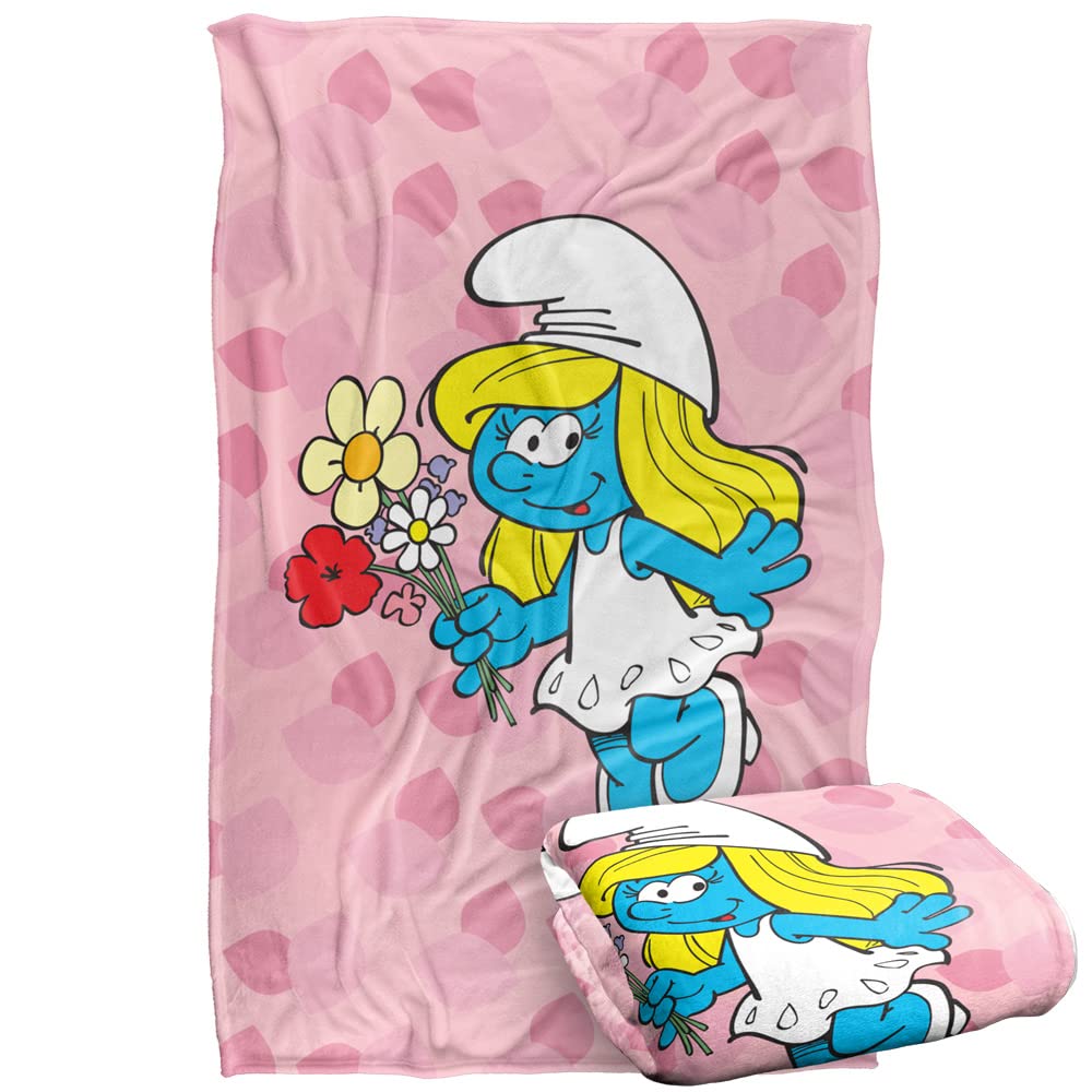 Amazon.com: The Smurfs Blanket, 36"x58" Smurfette Silky Touch Super ...