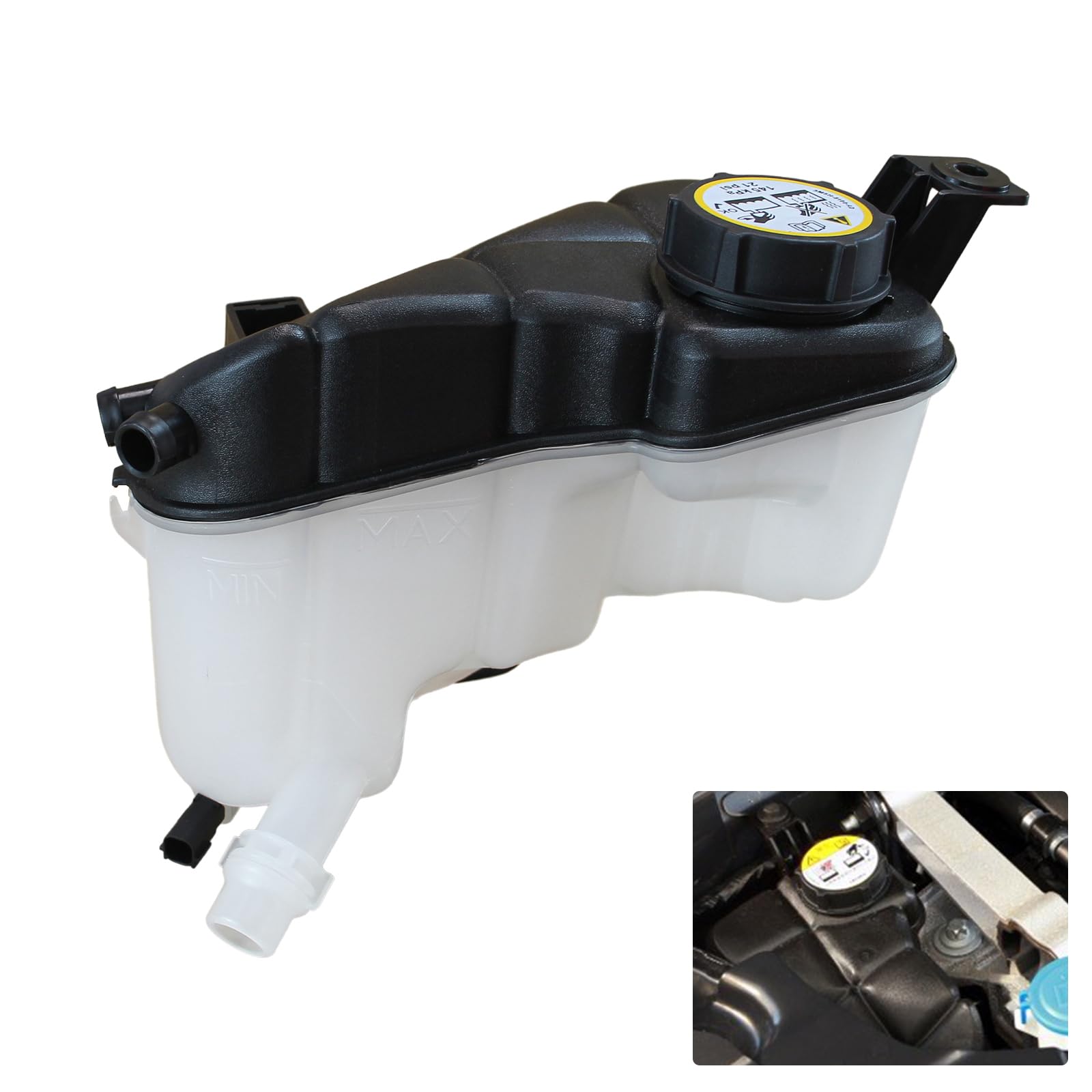Amazon.com: PPNZQAUT LR024296 Engine Coolant Reservoir Tank with Sensor ...