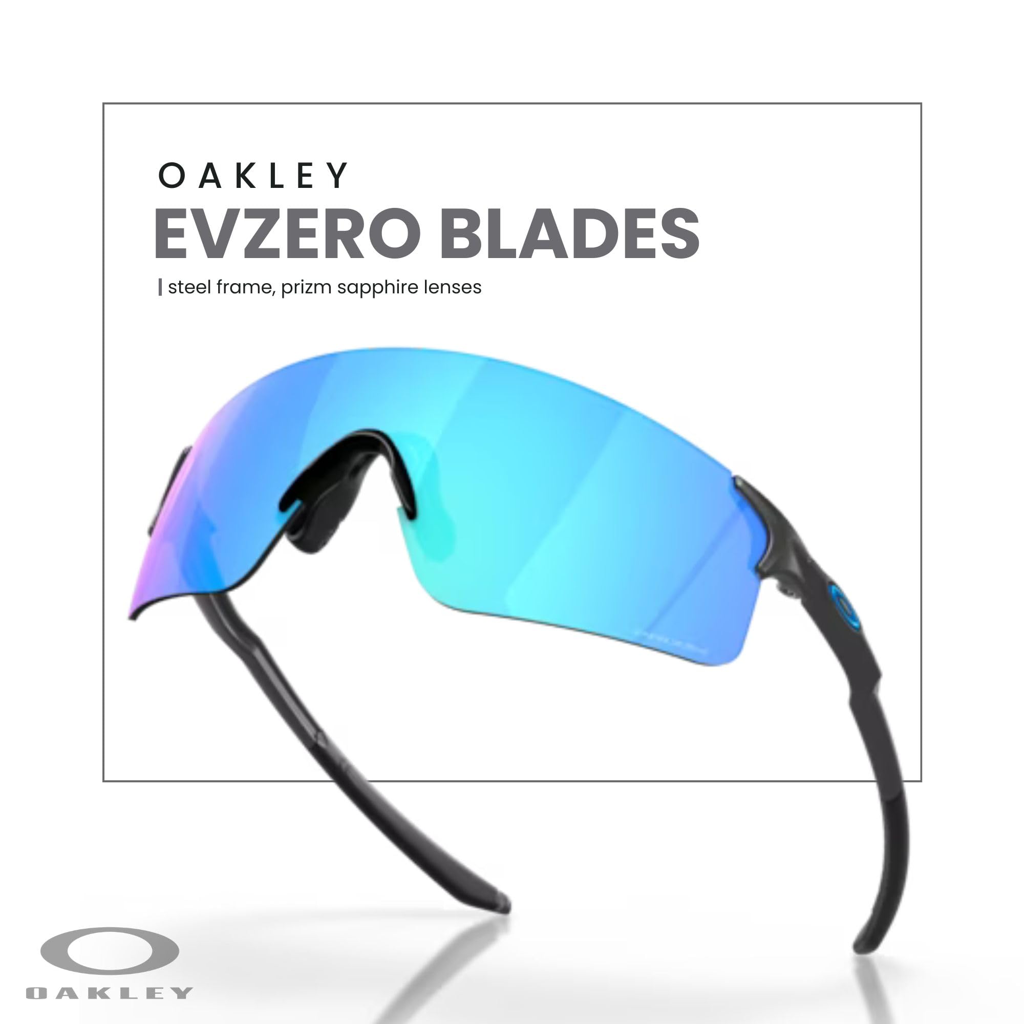 Snapklik.com : Oakley Evzero Blades OO9454 945403 38MM Steel/Prizm ...