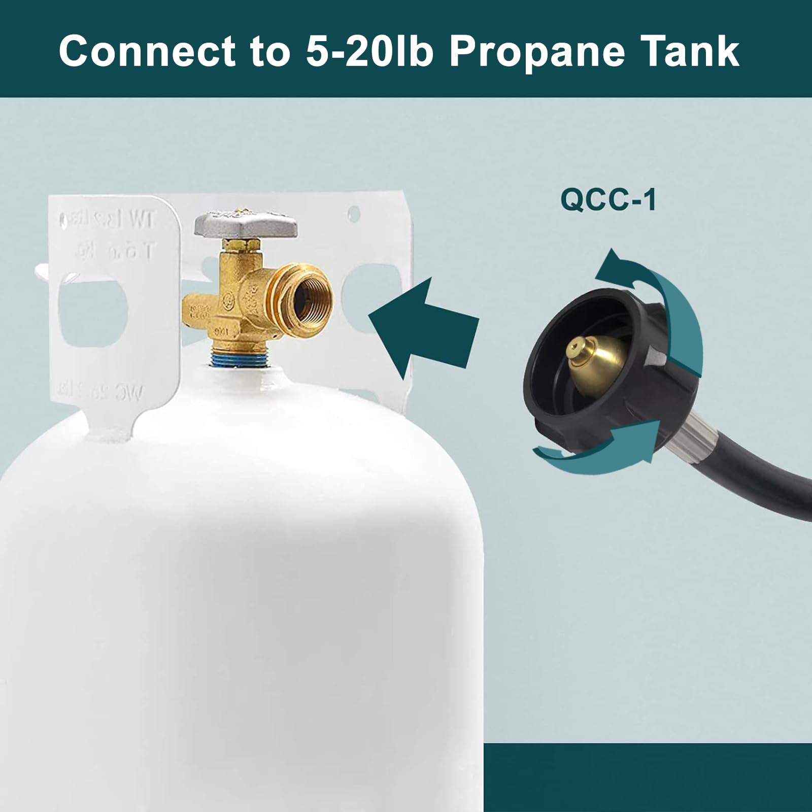 Snapklik.com : GASPRO 1 Lb Propane Tank Refill Adapter Kit, 3 Ft Hose