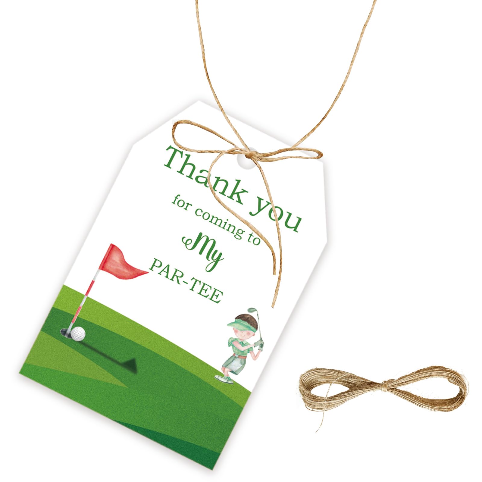 Amazon.com : 50pcs Golf Thank You Tags, Golf Parttern Gift Tag with ...