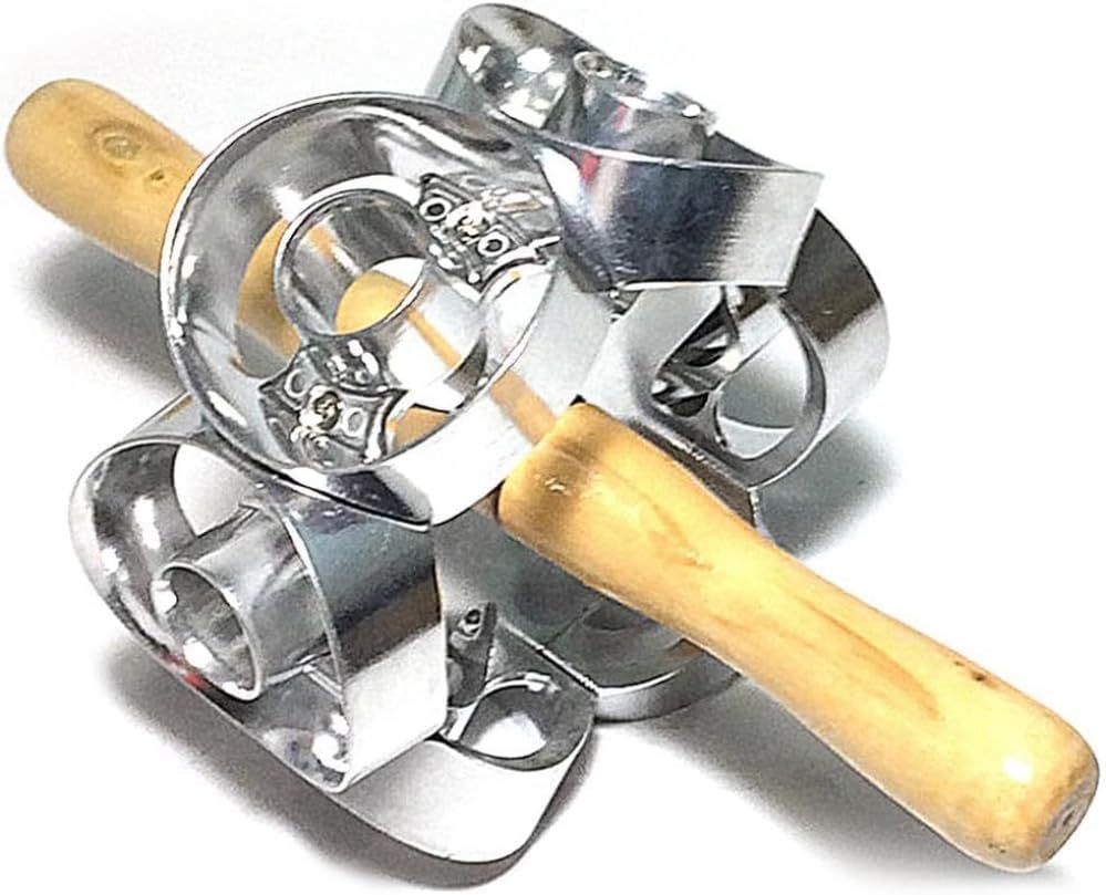 Amazon.com: New Metal Cake Forming Machine Rotary Donut Cutter Dough ...