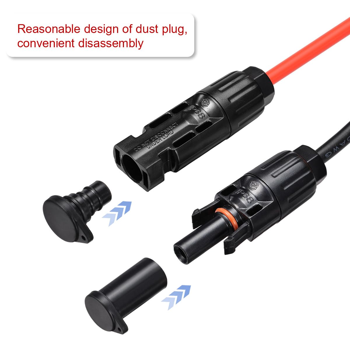 Snapklik.com : ELFCULB Solar Panel Connector Cap Weather Resistant Dust ...