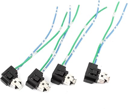 Amazon.com: uxcell 4pcs Waterproof H1 Headlight Lamp Bulb Socket Wiring ...