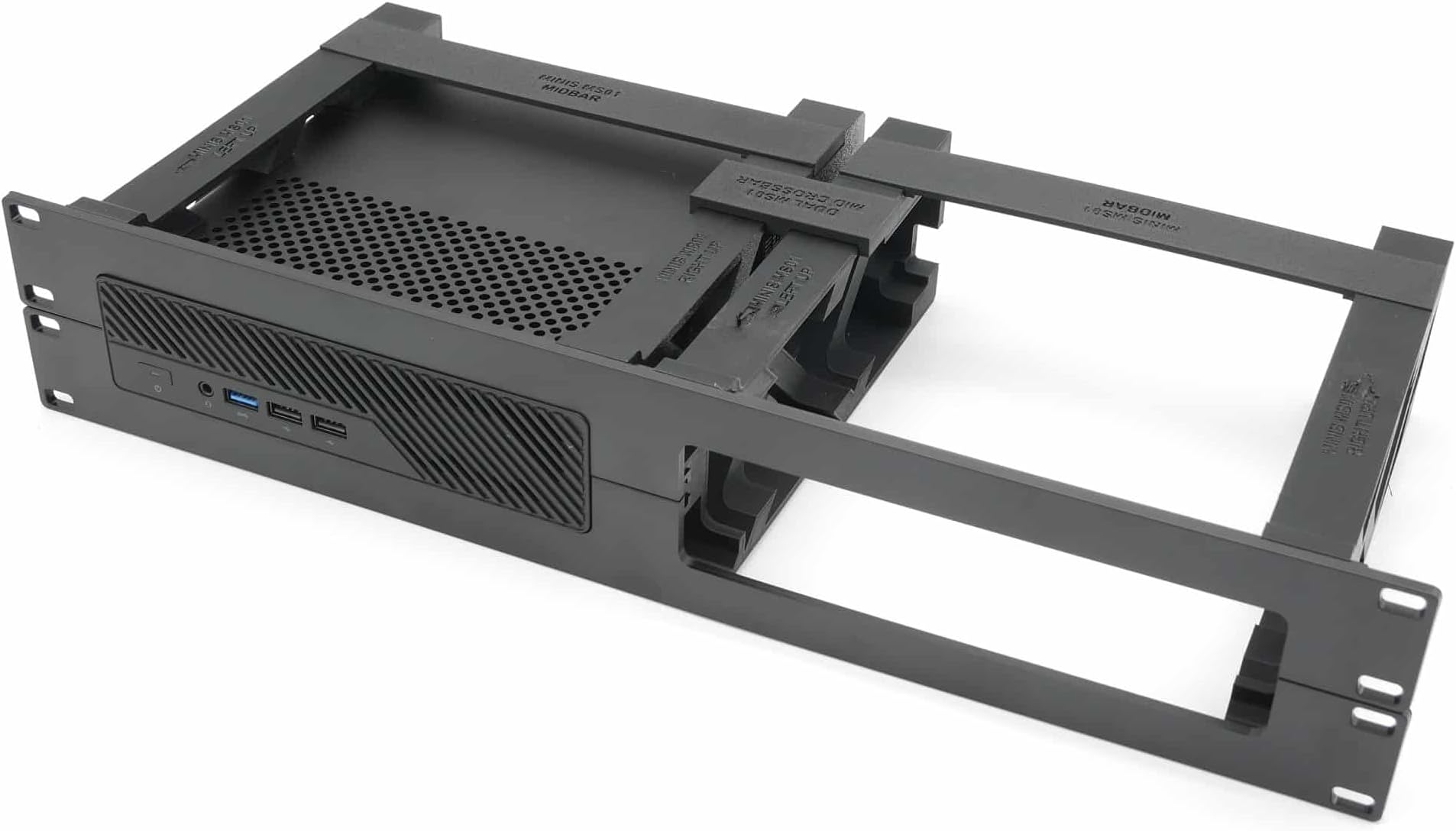 Amazon.com: thingsINrack Rack Mount for 2 MiniSforum MS-01 19inch 2U ...