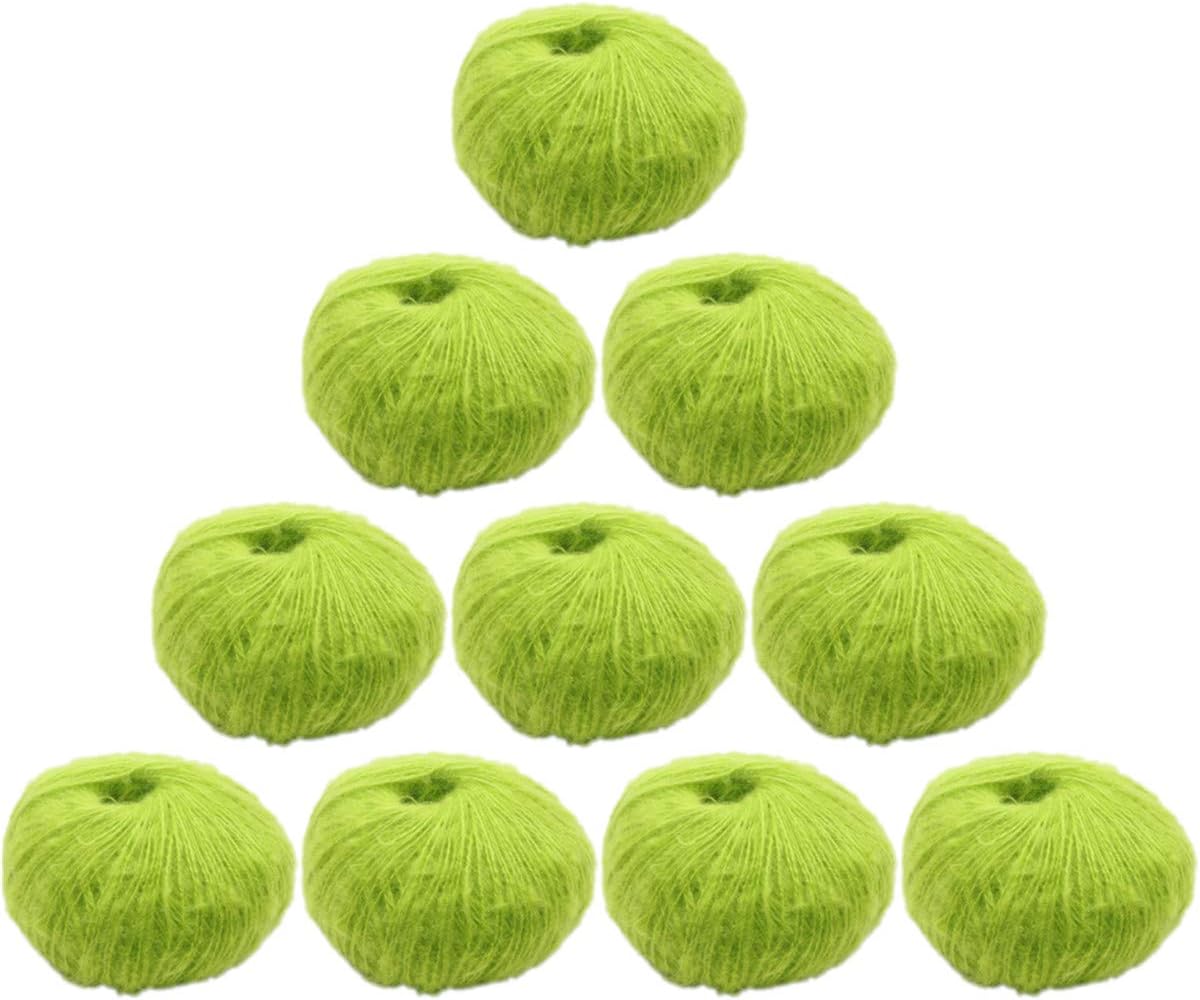 Amazon.com: Mohair Yarn for Knitting & Crocheting, 3 Skeins Gradient ...