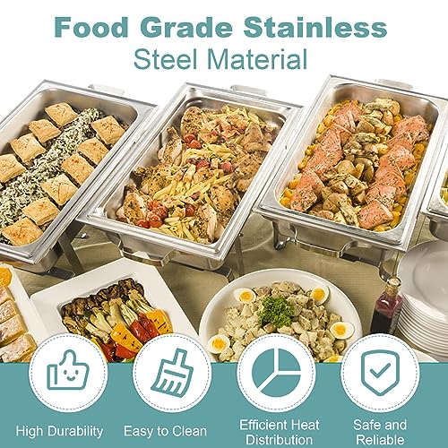 Snapklik.com : 2 Pack Hotel Pans,1/2 Size 6 Deep,Anti-Jamming Steam Pan ...